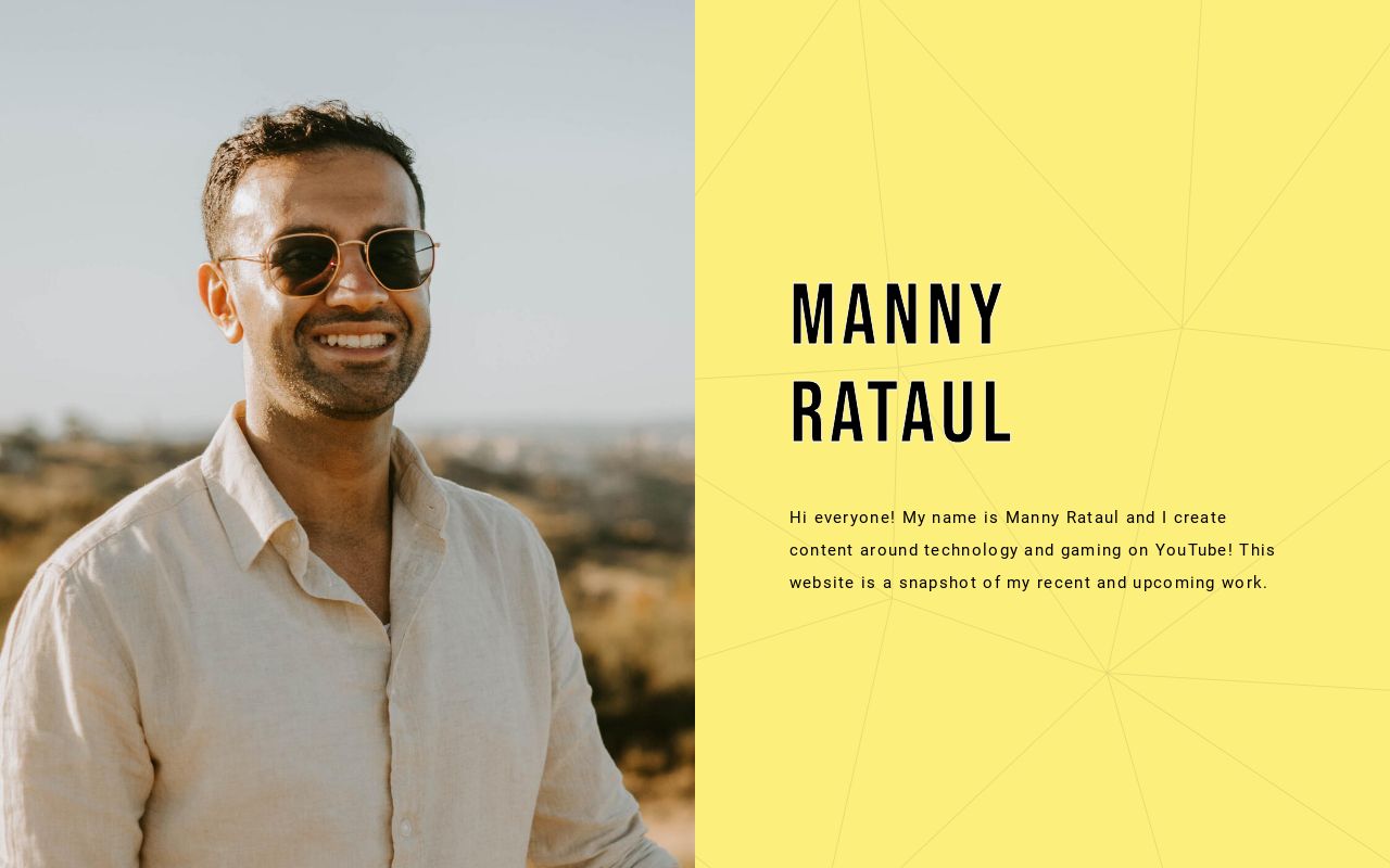Manny Rataul - YouTuber & Tech Enthusiast
